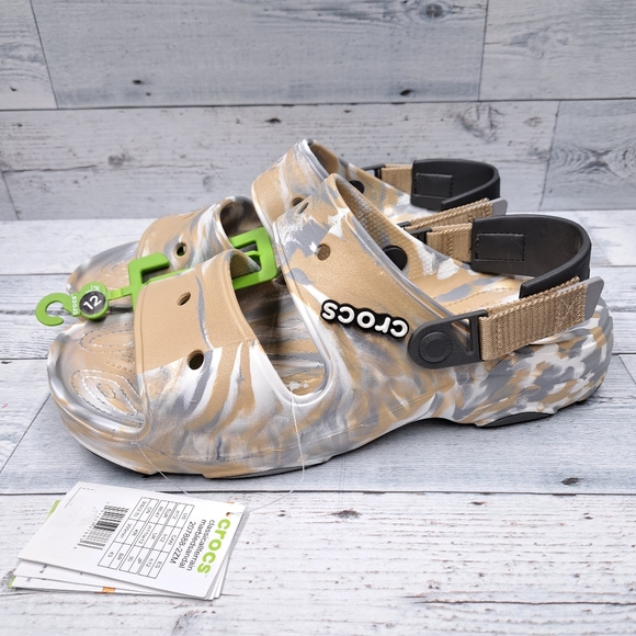 CROCS | Shoes | Crocs Classic All Terrain Marbled Sandals Mens 2 Chai ...